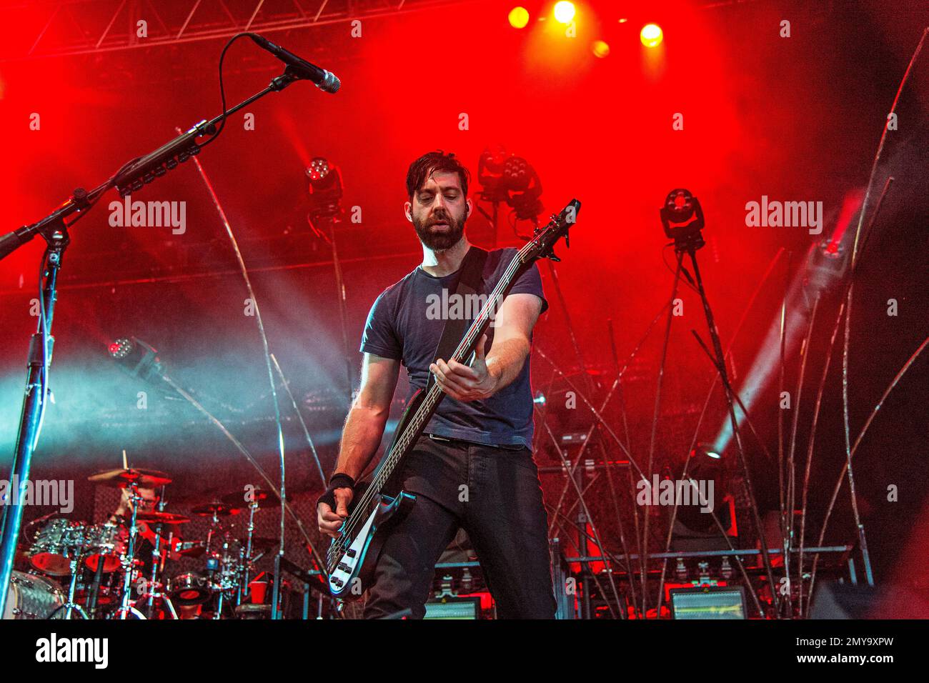 Dean Bernardini of Chevelle seen at PNC Pavillion at Riverbend on ...