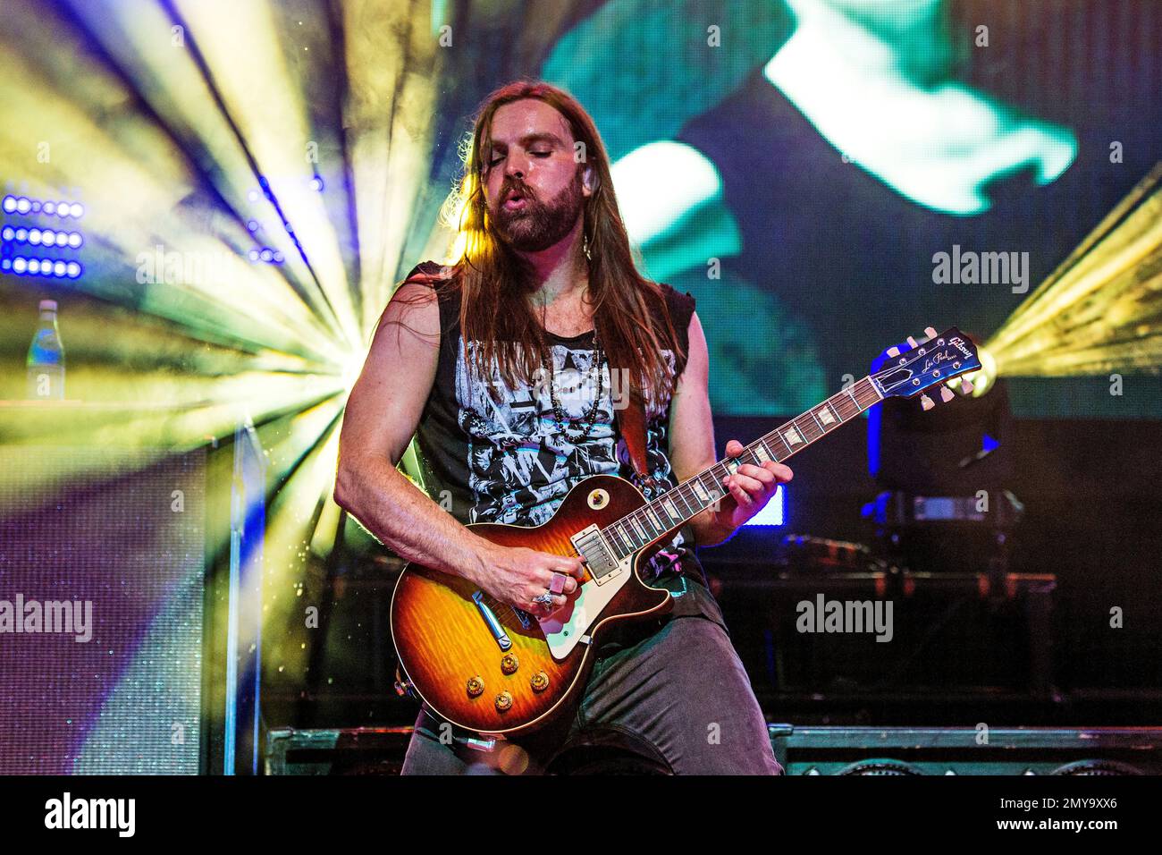 Chris Traynor of Bush seen at PNC Pavillion at Riverbend on Saturday ...