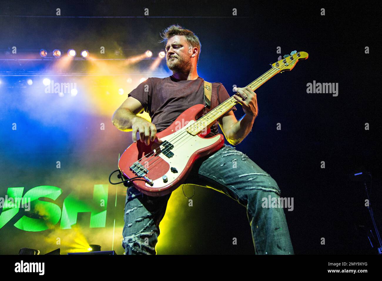 Corey Britz of Bush seen at PNC Pavillion at Riverbend on Saturday ...