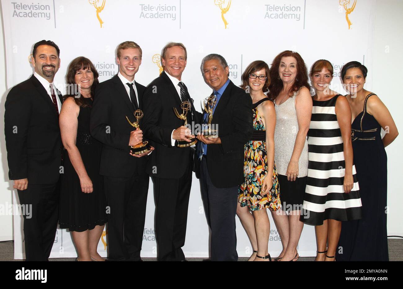 EXCLUSIVE - Tyler Newman, Larry Newman and Ted Lin, winners of the Emmy ...