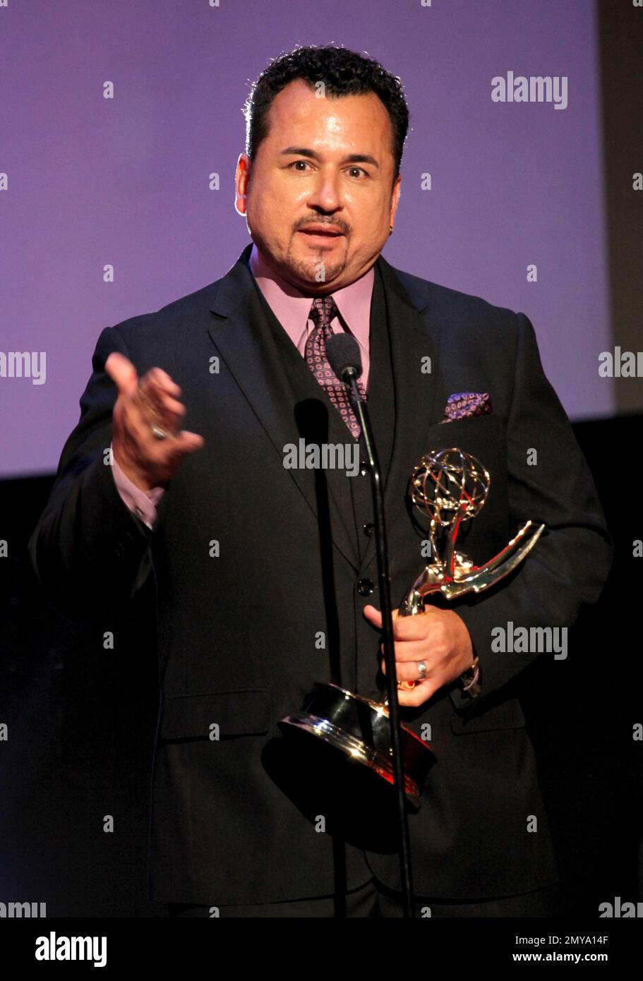 EXCLUSIVE - Richard Huerta from KVEA accepts the Emmy for Outstanding ...