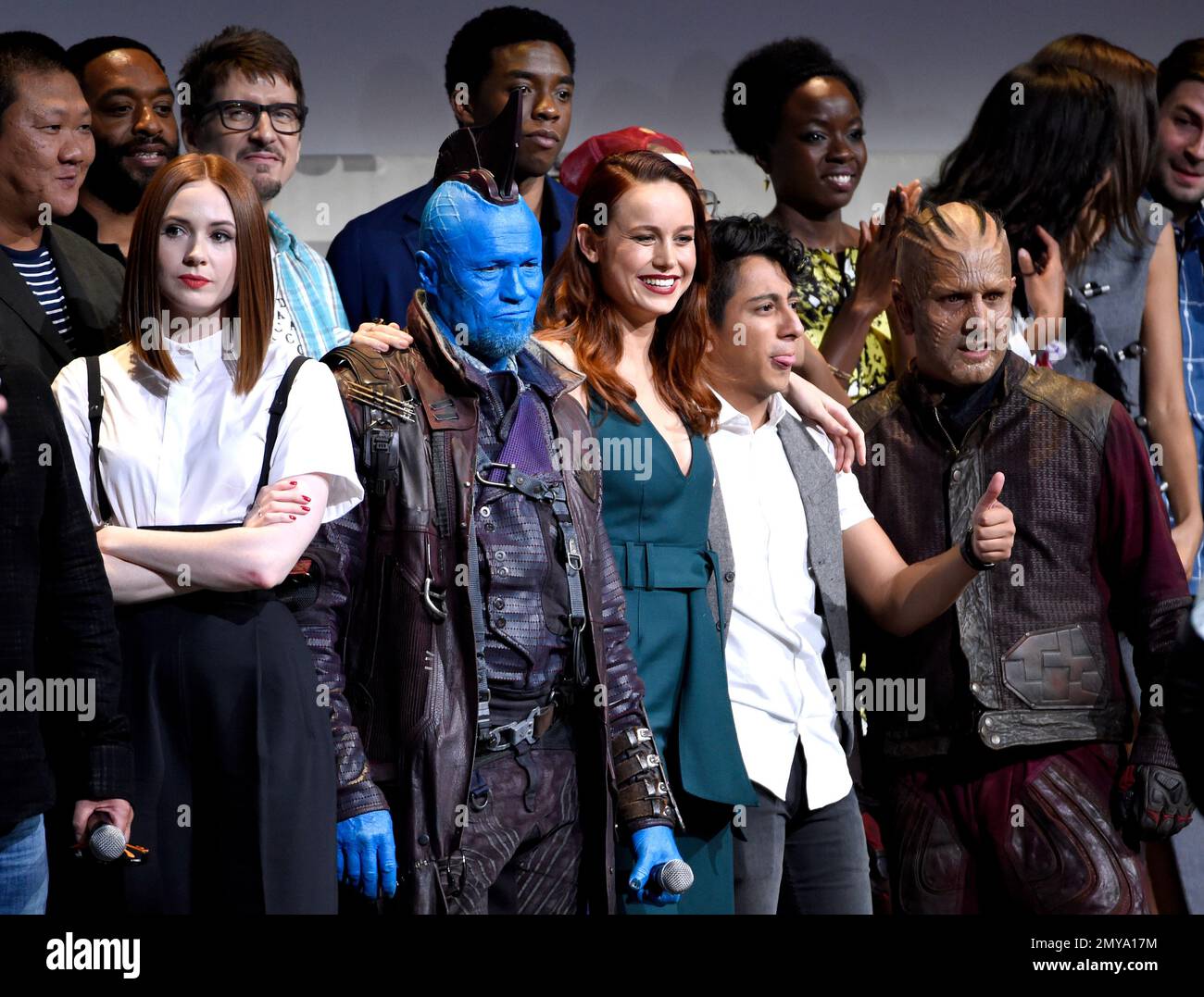 Actors from Marvel Studios movies appear following the Marvel Studios ...