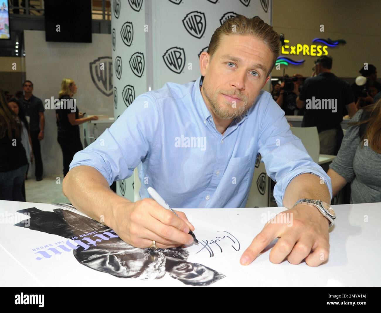 Charlie Hunnam seen at "King Arthur: Legend of the Sword" cast ...