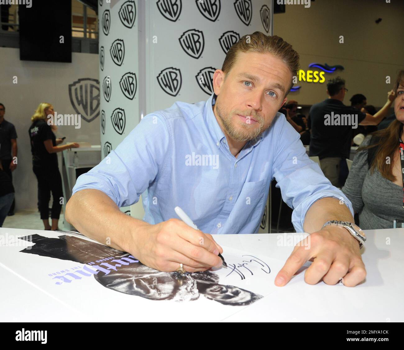 Charlie Hunnam seen at "King Arthur: Legend of the Sword" cast ...