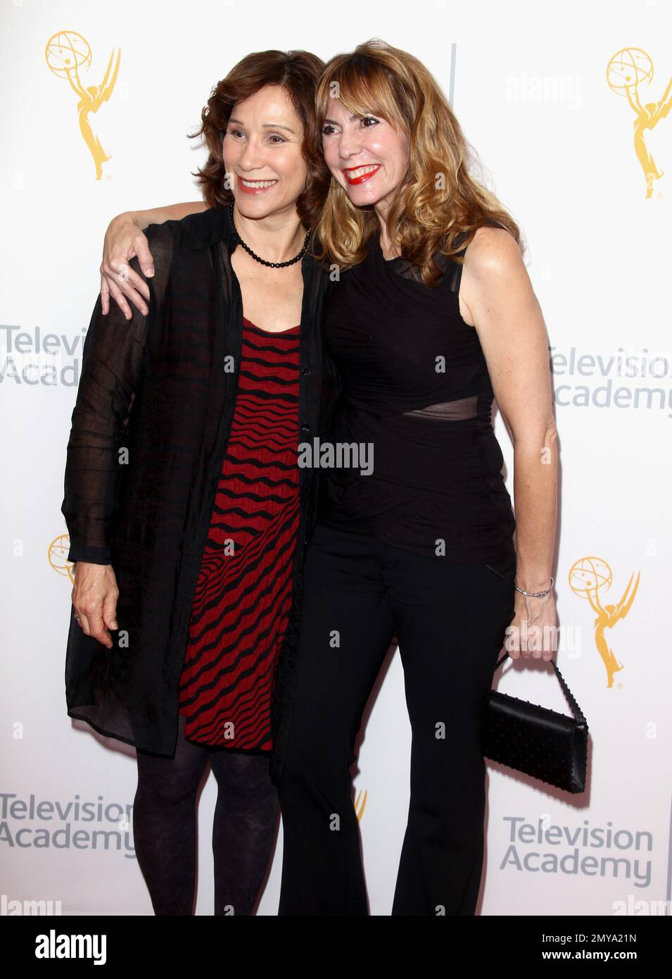 Val Zavala, left, and Jennifer Sabin arrive at the L.A. Area Emmy ...