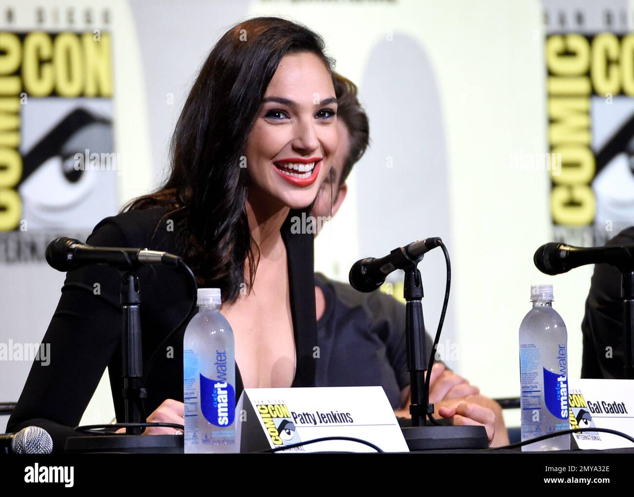 Gal Gadot attends the "Wonder Woman" panel on day 3 of Comic-Con ...
