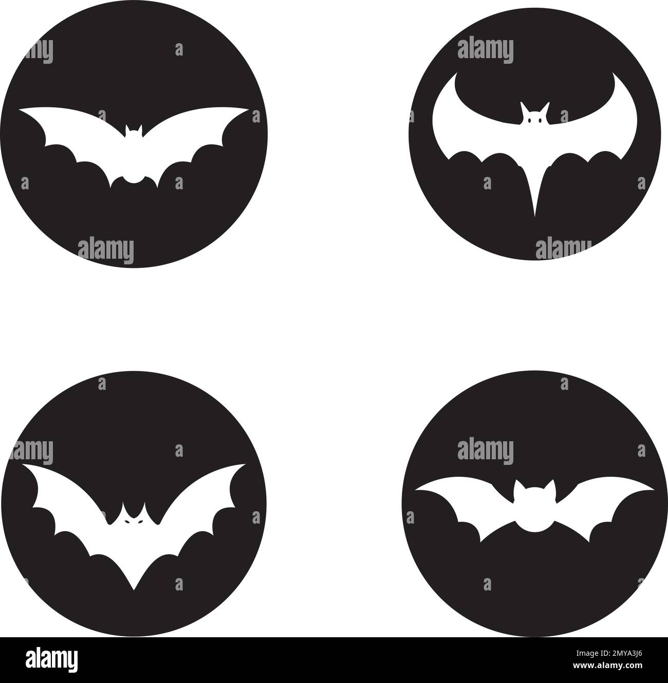 Bat logo vector illustration template design Stock Vector Image & Art ...