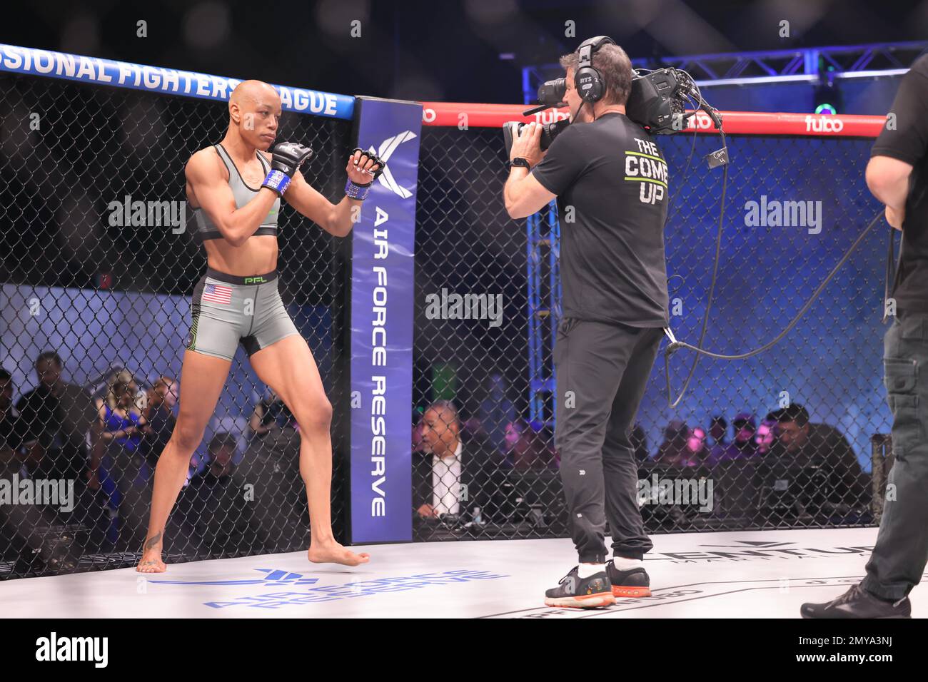ORLANDO, FL - February 3: Shaquita Amador Woods prepares to fight ...