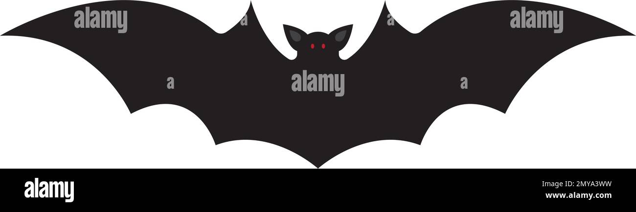 Bat icon vector illustration symbol design template Stock Vector Image ...
