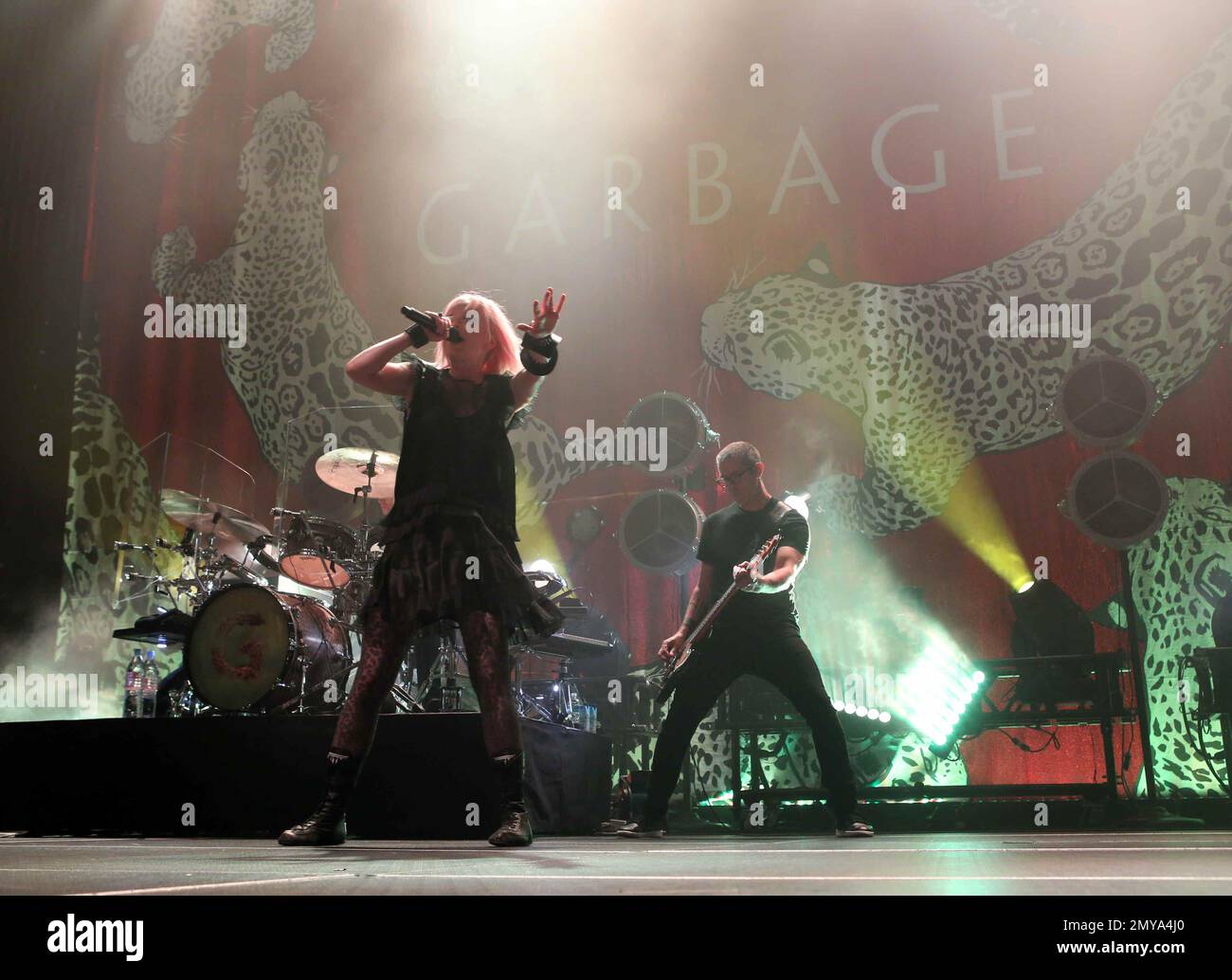 Shirley Manson, Duke Erikson, Steve Marker and Butch Vig with Garbage ...
