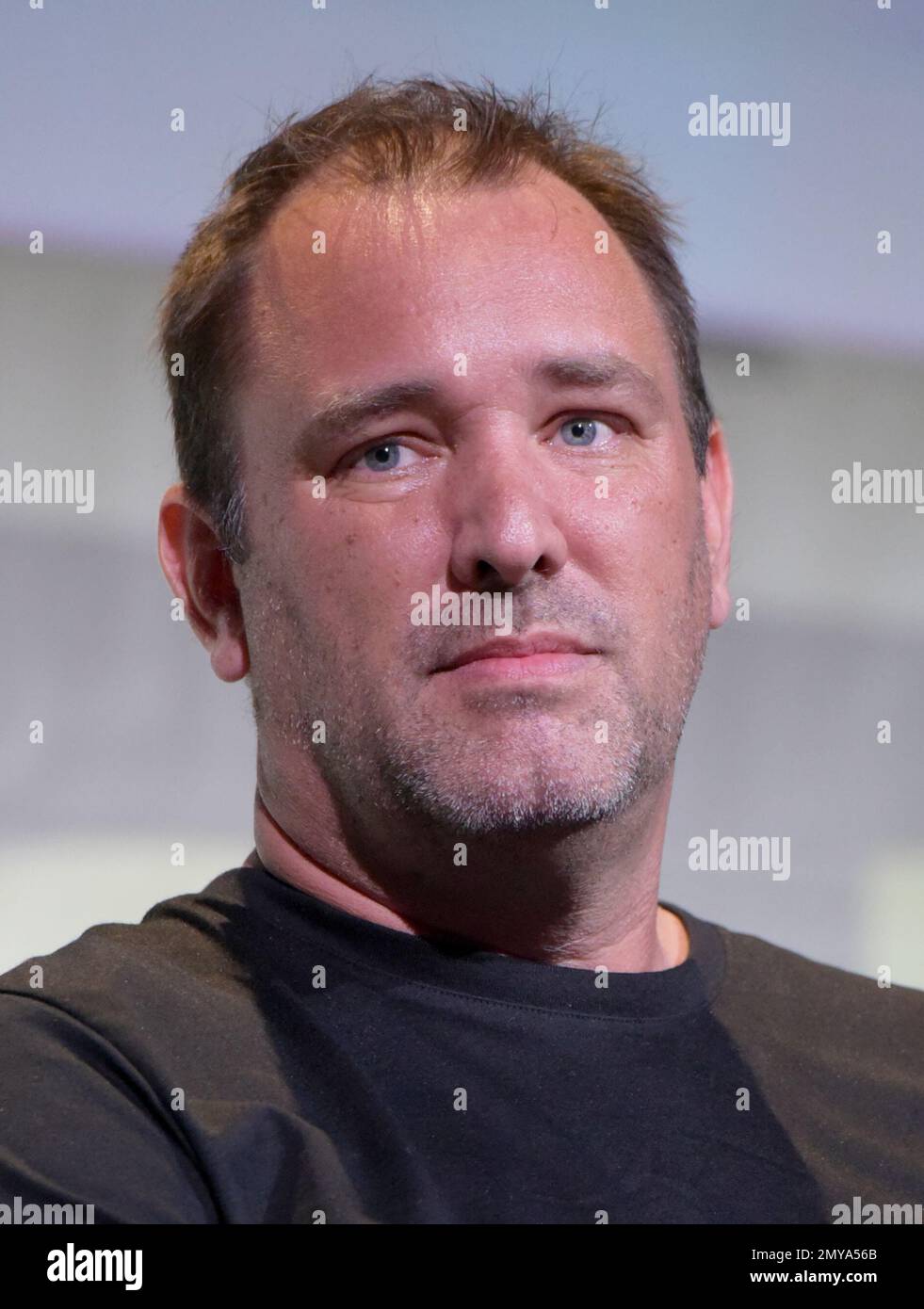 Trey Parker attends the "South Park" panel on day 2 of Comic-Con ...