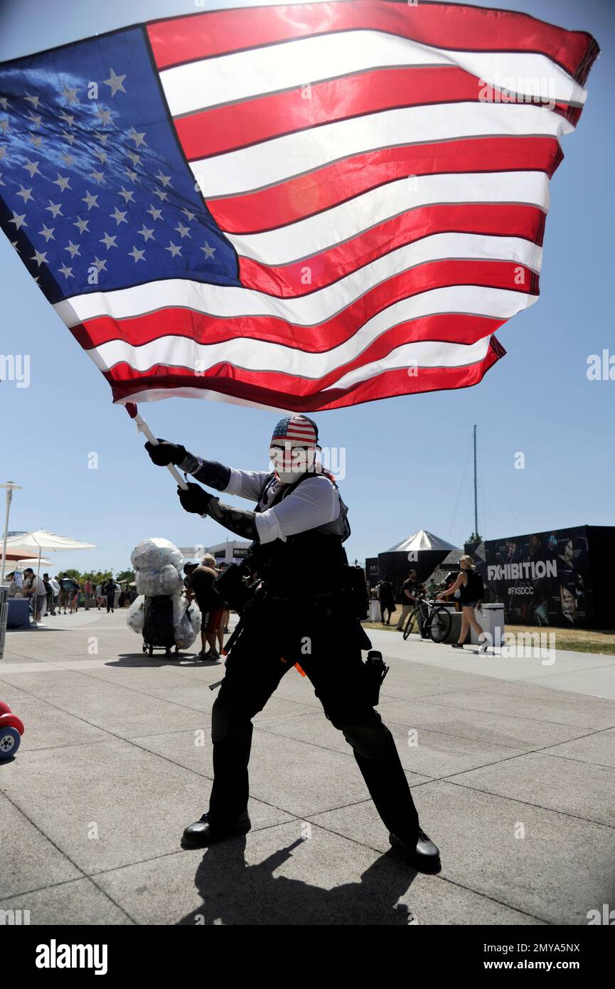 Nicholas Prior, of San Diego, dressed as Dallas from the video game ...