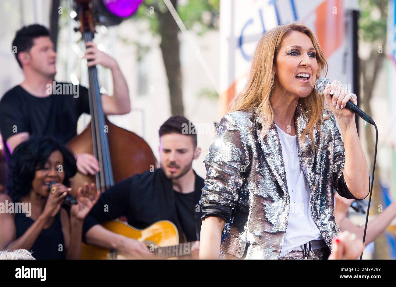 Celine Dion performs on NBC's "Today" show at Rockefeller Plaza on ...