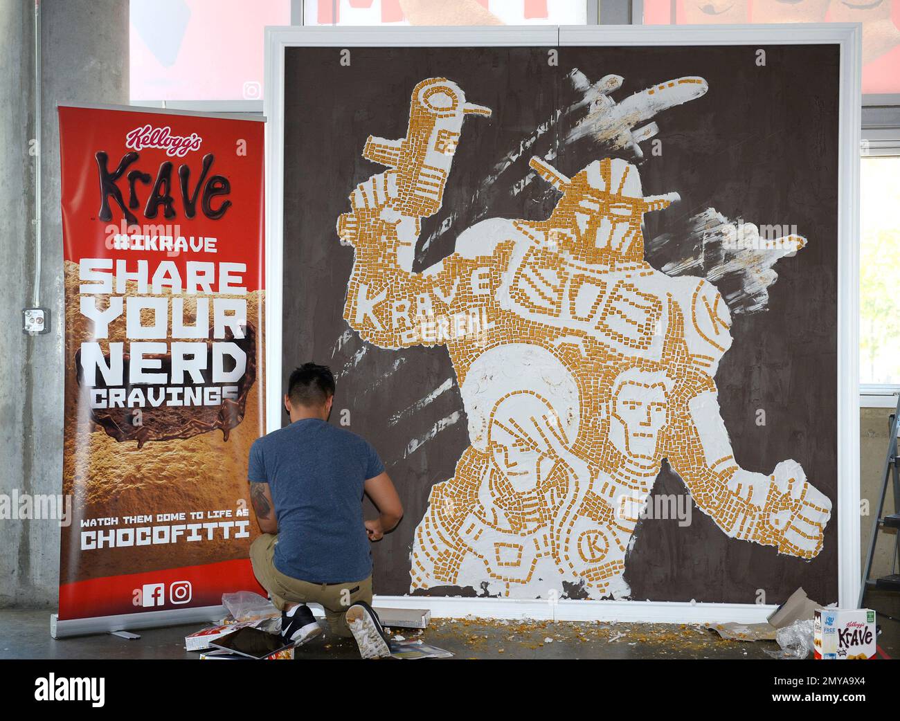 Comic illustrator Francis Manapul spent his morning creating chocolate ...