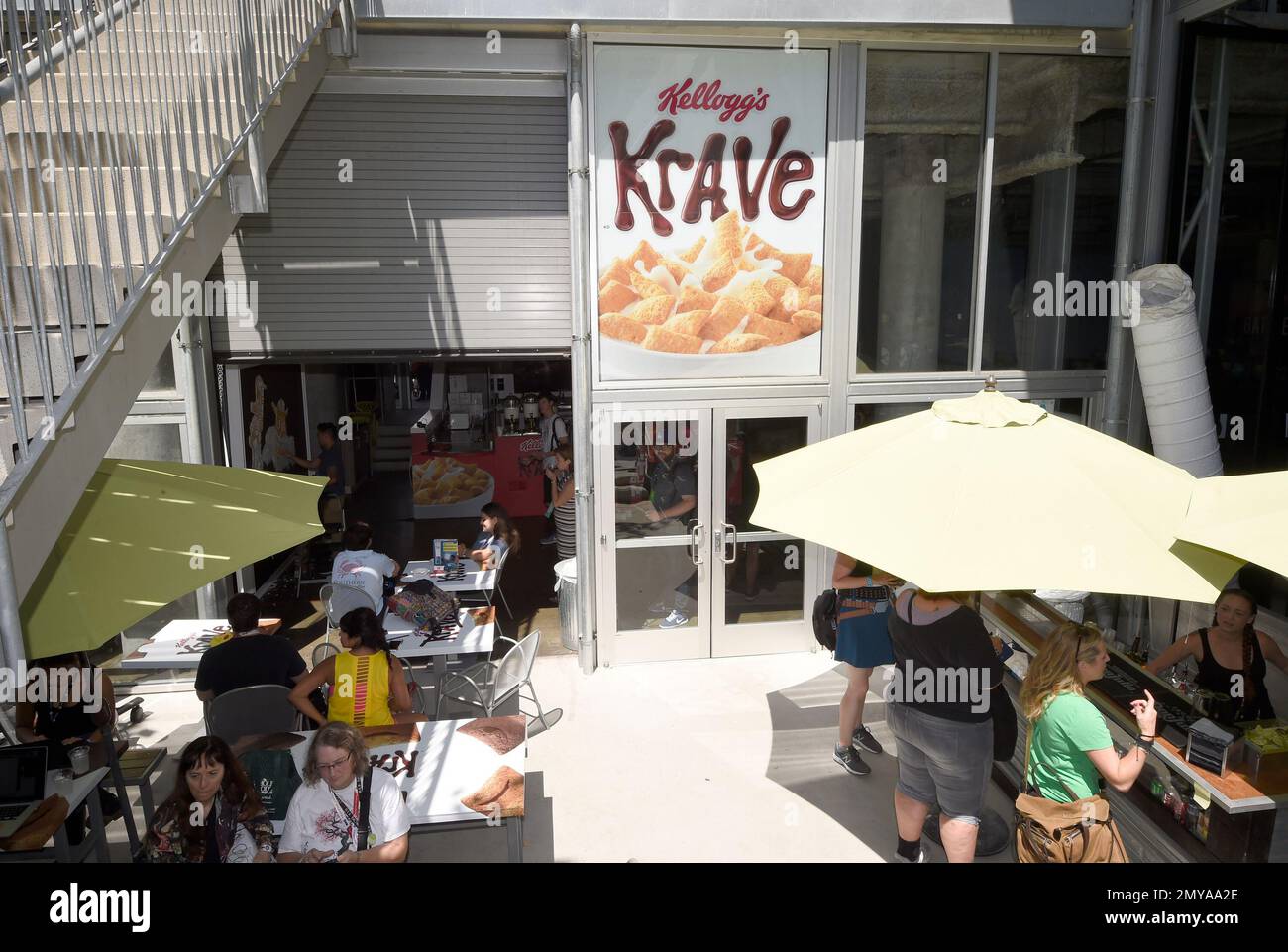 A general view of atmosphere at the Kellogg's Krave® Kafeteria at Nerd ...