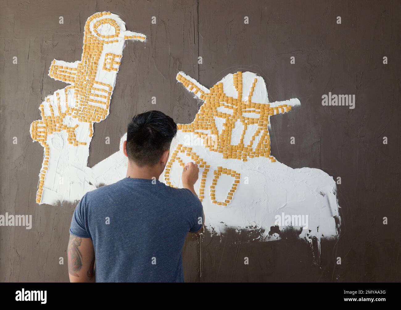 Comic illustrator Francis Manapul spent his morning creating chocolate ...