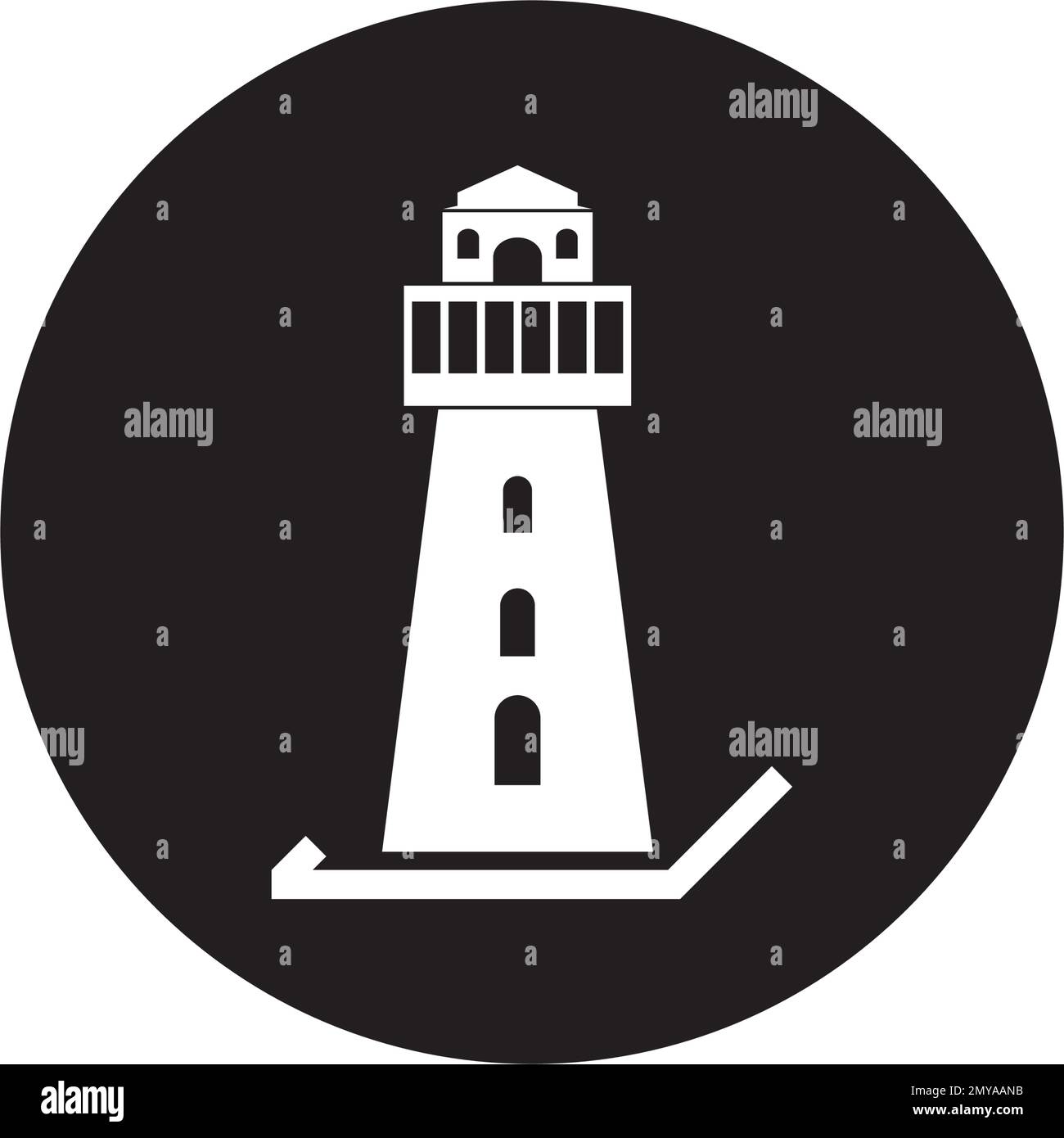 Lighthouse logo template design. Vector illustration Stock Vector Image ... Lighthouse logo template design. Vector illustration Stock Vector Image ...