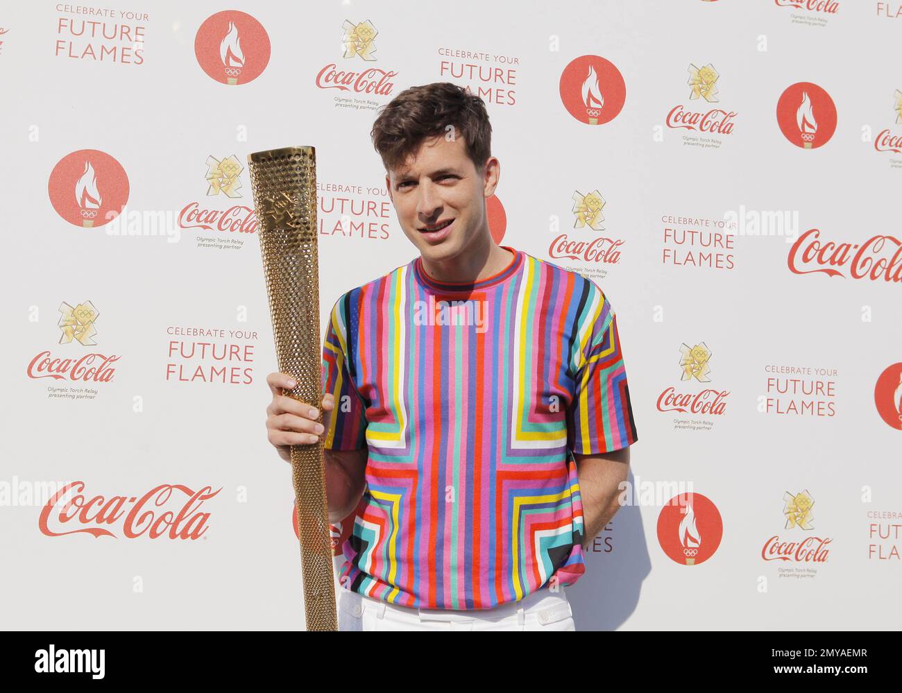 London, UK. Mark Ronson at the Olympic Torch Relay Coca-Cola Concert at ...