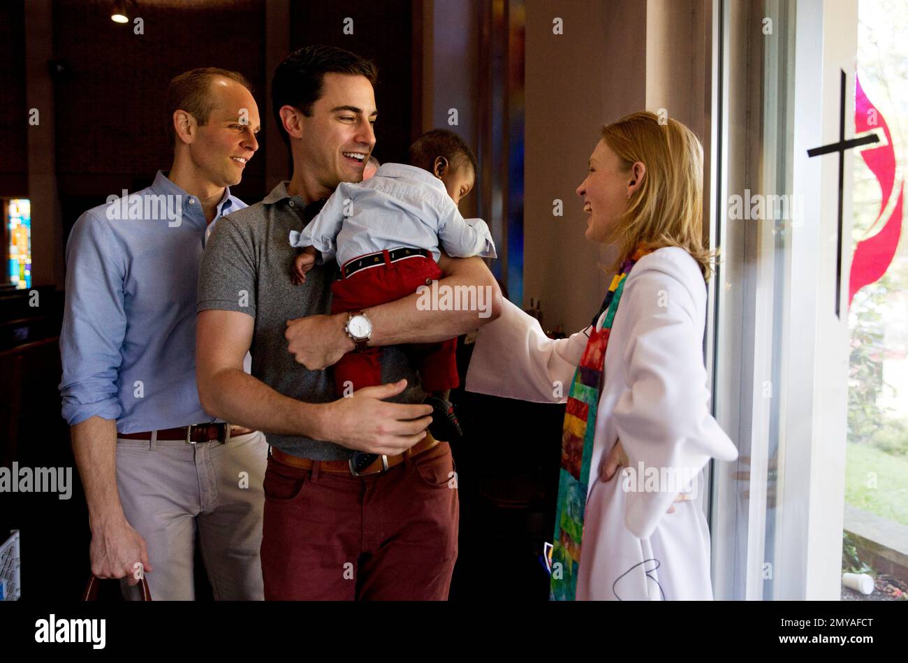 SOCIAL VALUES: Holding their son Thomas Brunson-Pitts, 6 months, Brooks ...