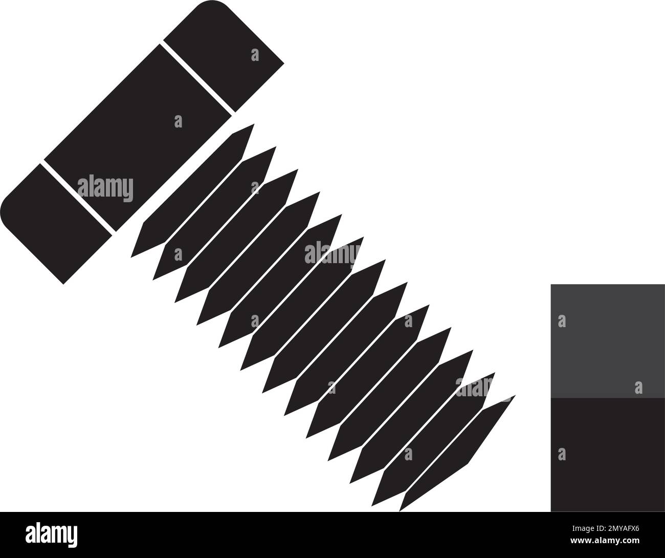 Bolt Nut Icon. Engineering or Construction Element Illustration As A ...