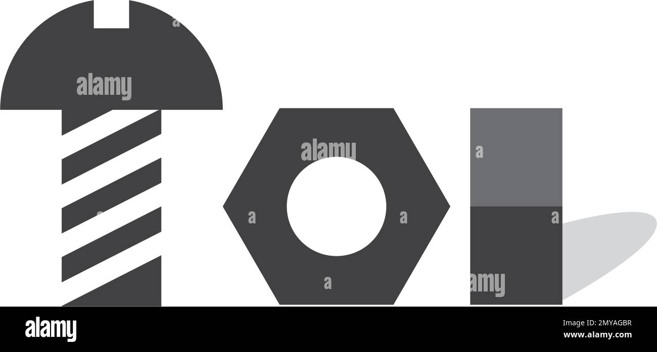 Bolt Nut Icon. Engineering or Construction Element Illustration As A ...