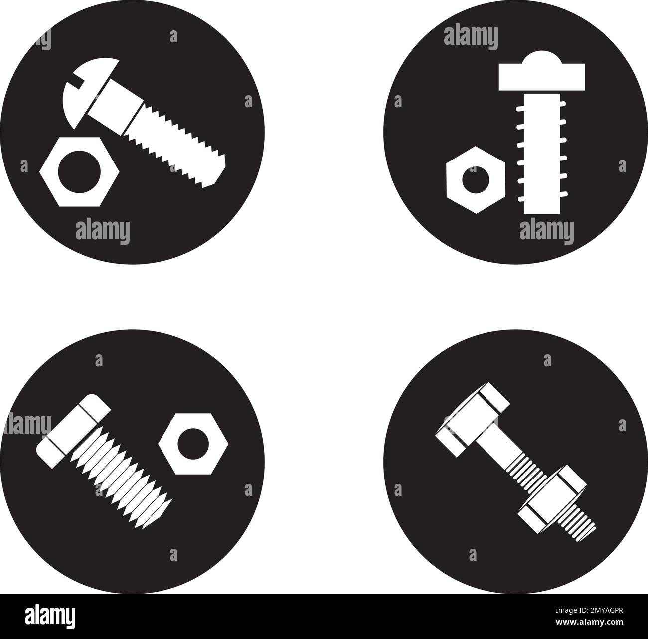 Bolt Nut Icon. Engineering or Construction Element Illustration As A ...