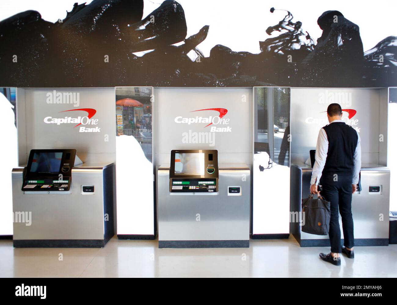 IMAGE DISTRIBUTED FOR CAPITAL ONE - The lobby of the new Capital One ...