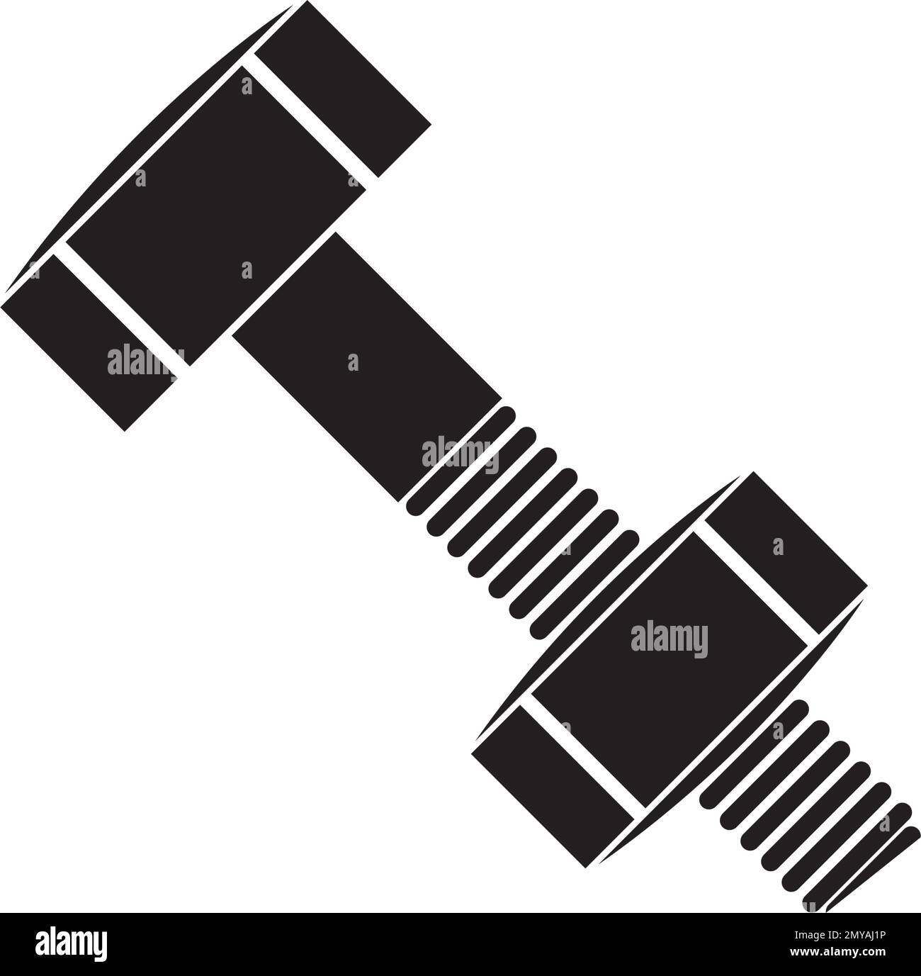 Bolt Nut Icon. Engineering or Construction Element Illustration As A ...