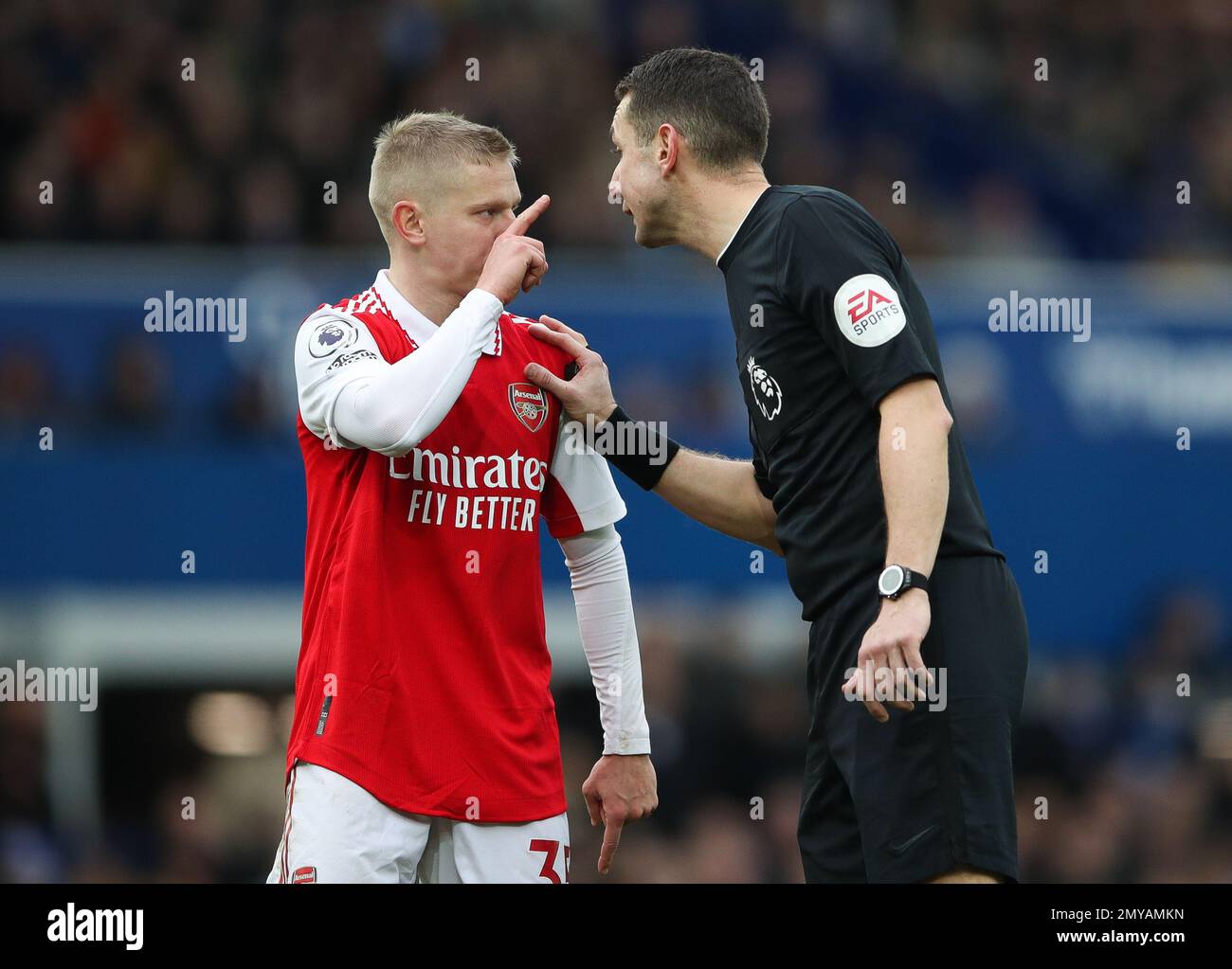 Liverpool England 4th February 2023 Oleksandr Zinchenko Of Arsenal