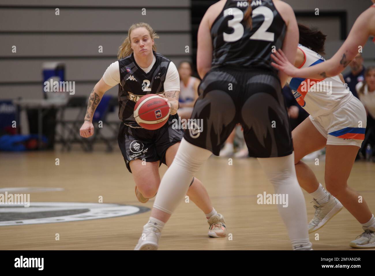 Newcastle Upon Tyne England 4 February 2023 Maggie Justinak Playing For Newcastle Eagles