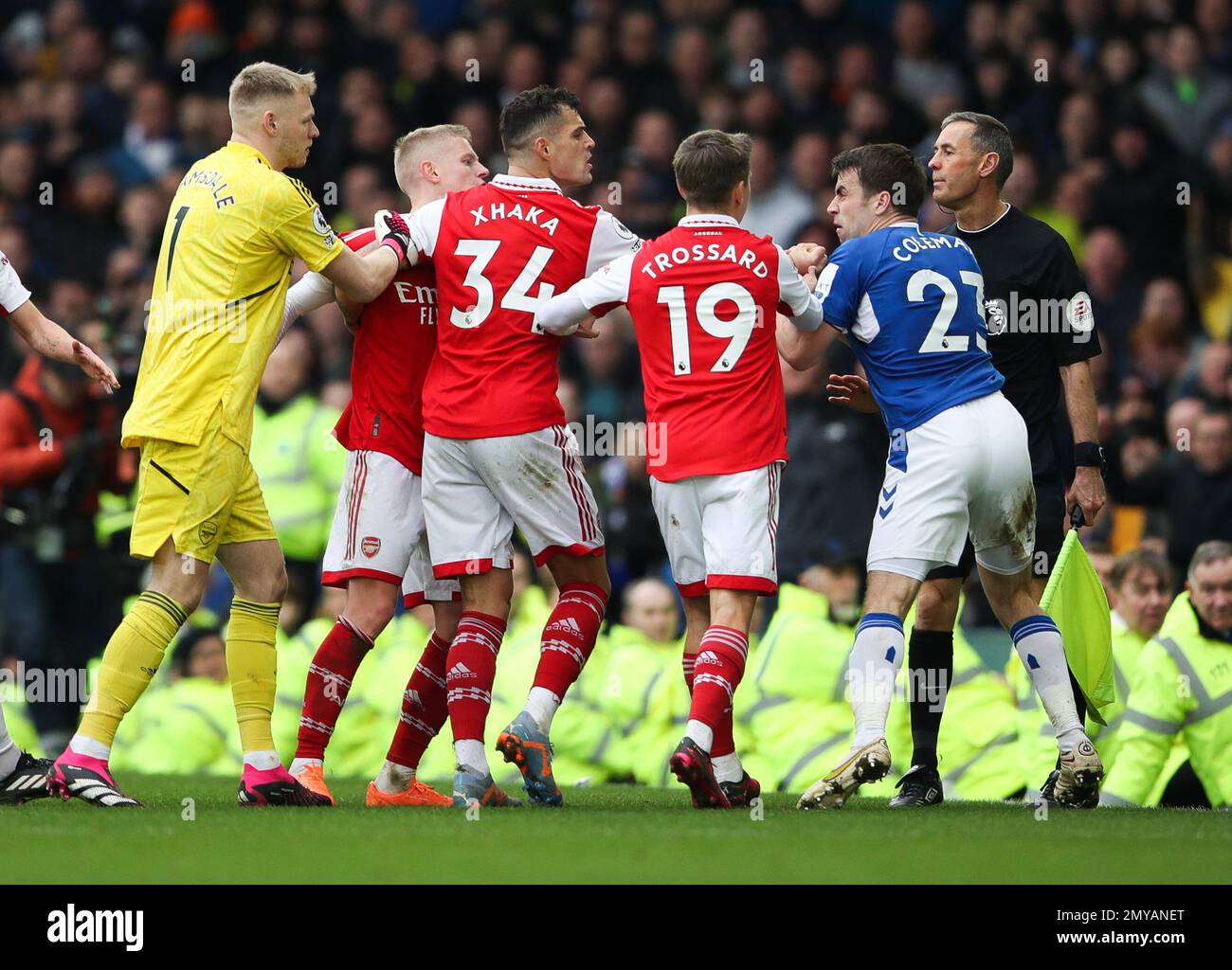 Everton v arsenal goodison 2023 coleman hi-res stock photography and ...