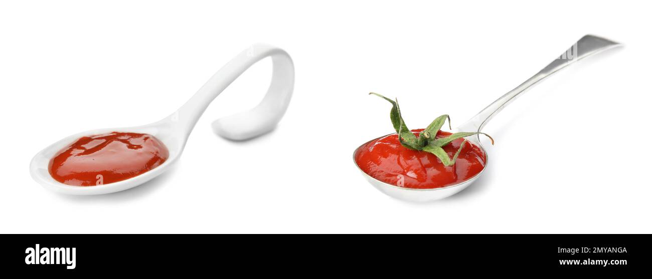 Set tomato sauces in Cut Out Stock Images & Pictures - Alamy