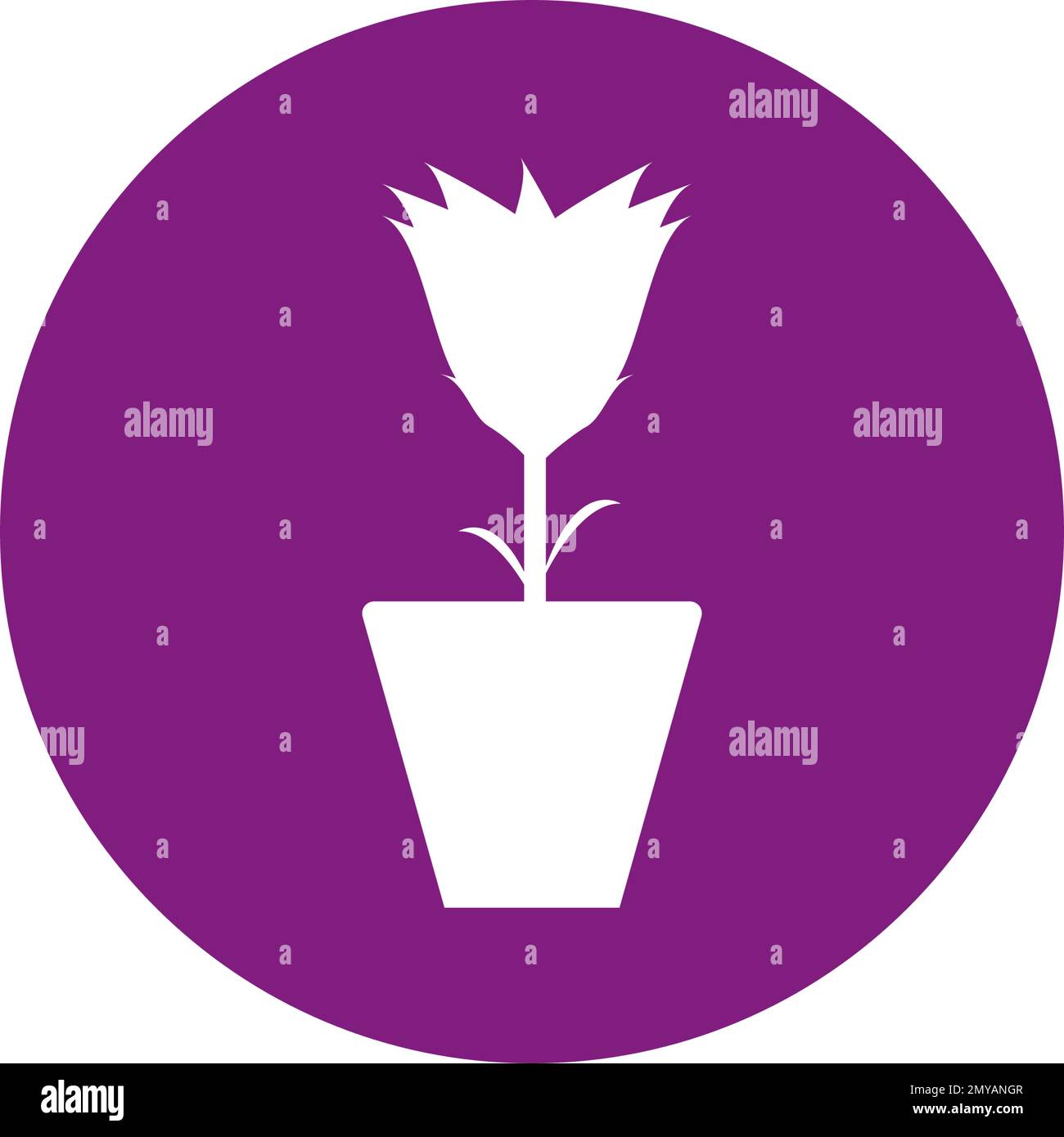 Flower vase logo vector illustration symbol design Stock Vector Image ...