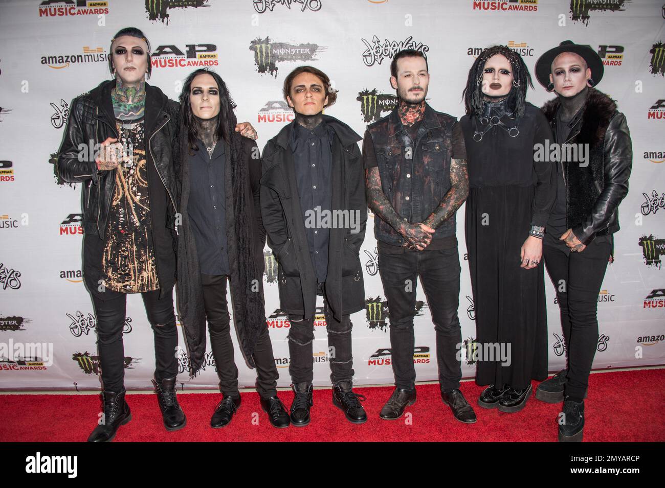 Chris "Motionless" Cerulli, from left, Ricky Olson, Vinny Mauro, Ryan ...