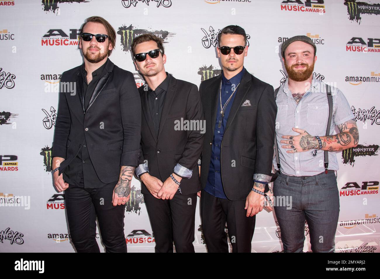 Caleb Shomo, from left, Taylor Lumley, Kamron Bradbury, Oshie Bichar ...