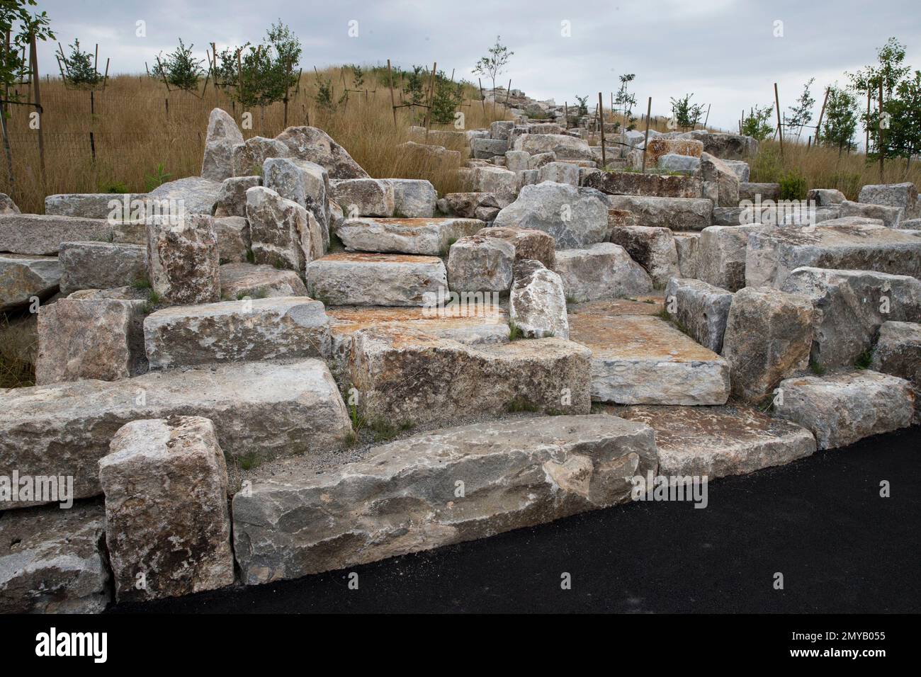 In this Wednesday, July 13, 2016, photo, giant granite scramble on ...