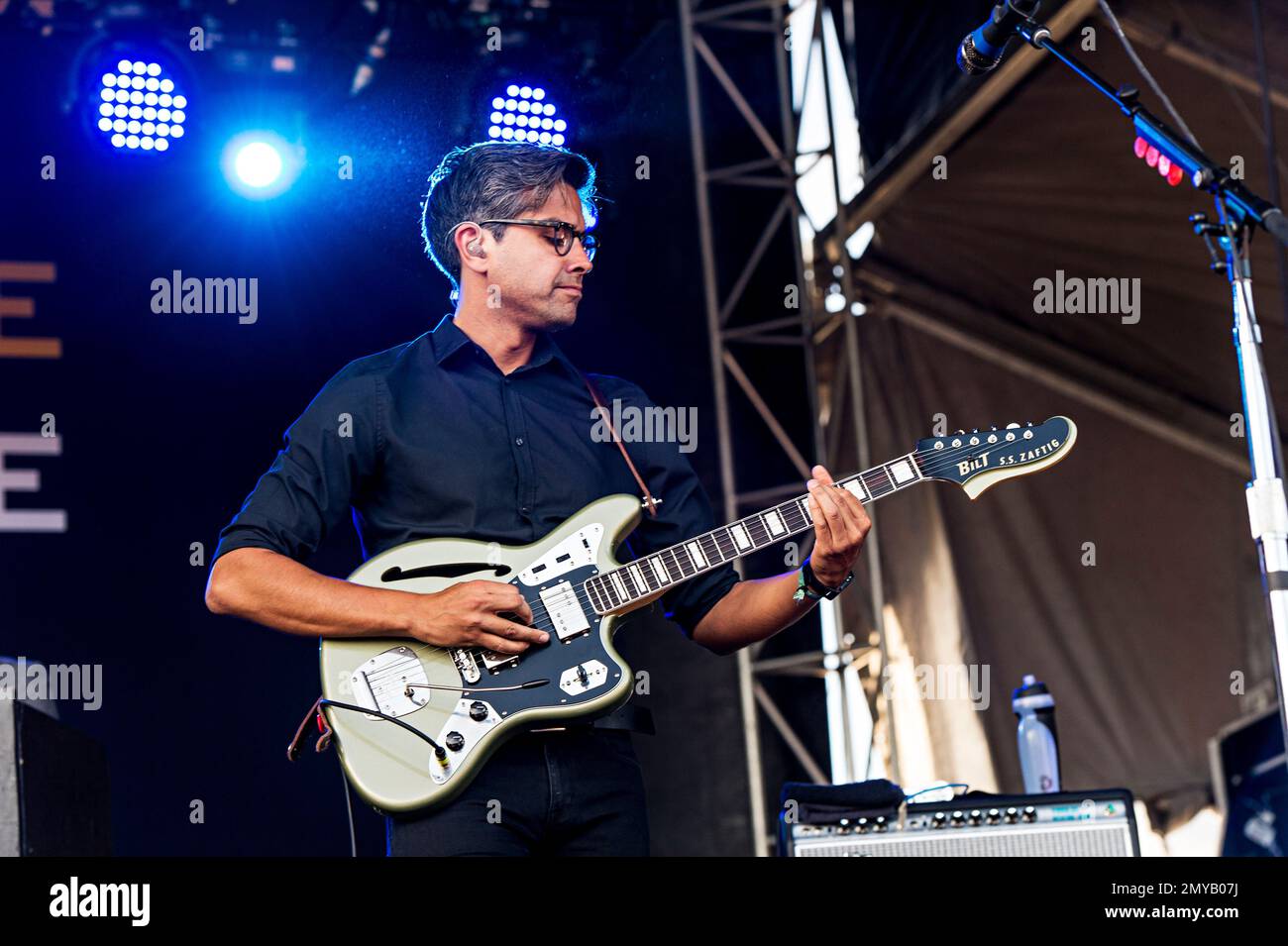 Nick Harmer of Death Cab for Cutie seen during day three of Forecastle ...