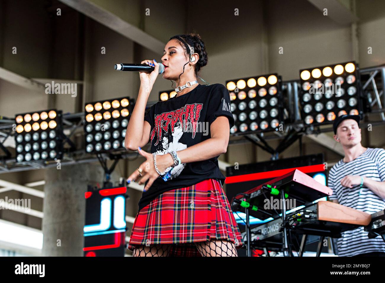 Aluna Francis of AlunaGeorge seen during day three of Forecastle Music ...