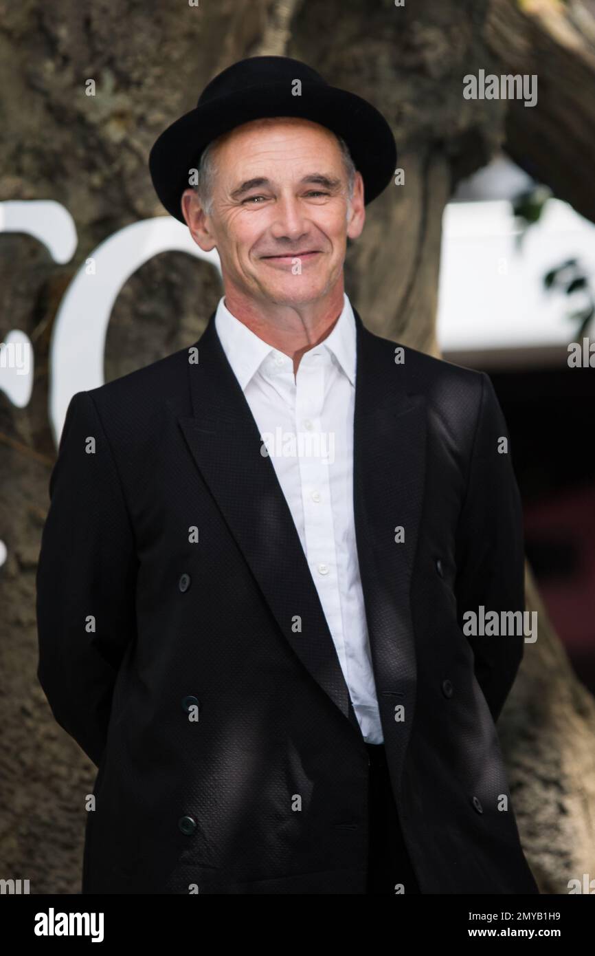 Actor Mark Rylance poses for photographers upon arrival at the premiere ...