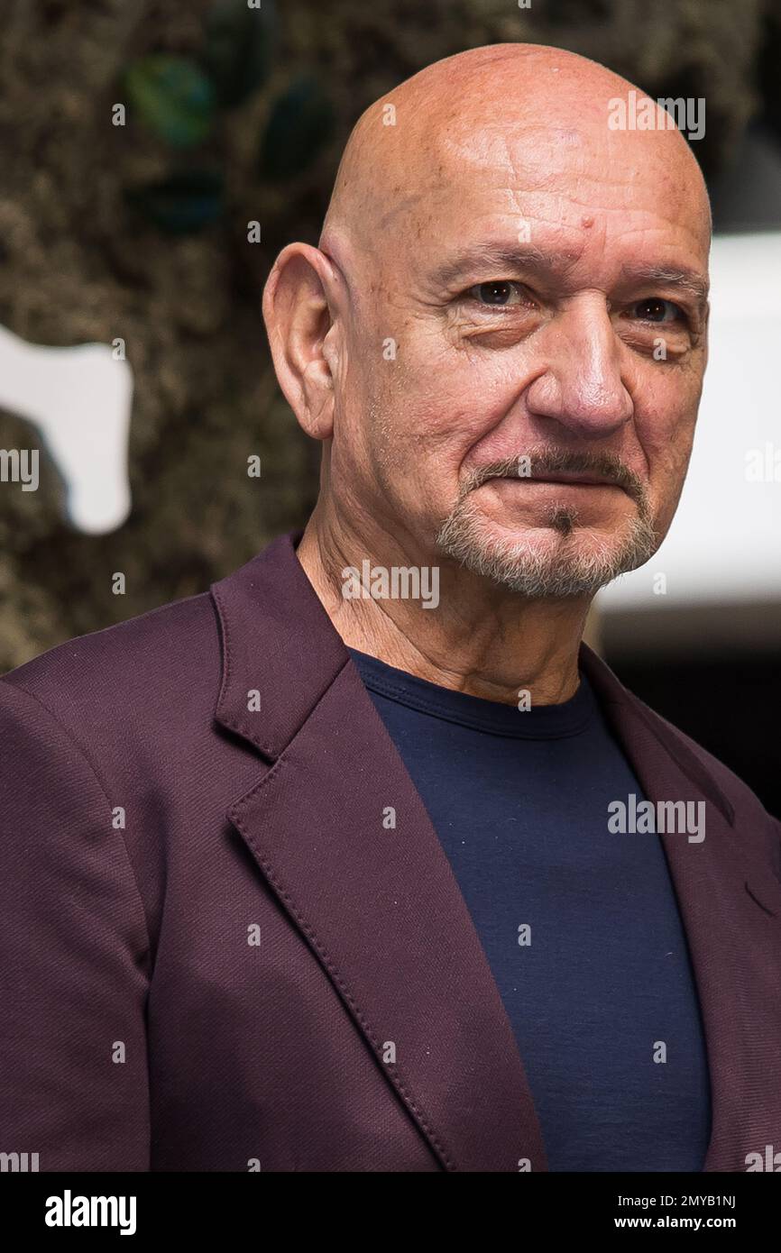 Actor Ben Kingsley poses for photographers upon his arrival at the ...
