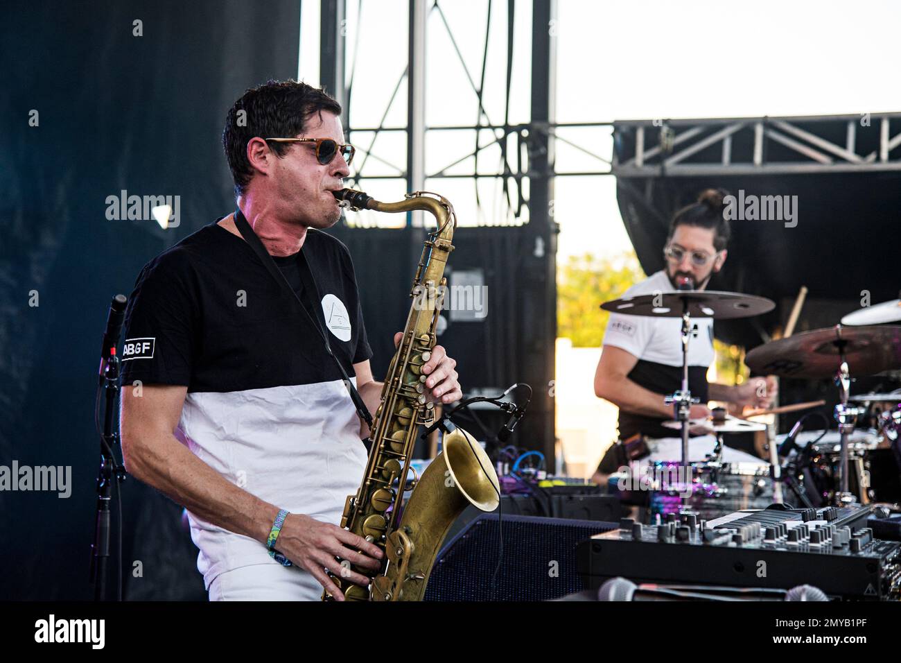 Dominic Lalli, left, and Jeremy Salken of Big Gigantica seen during day ...