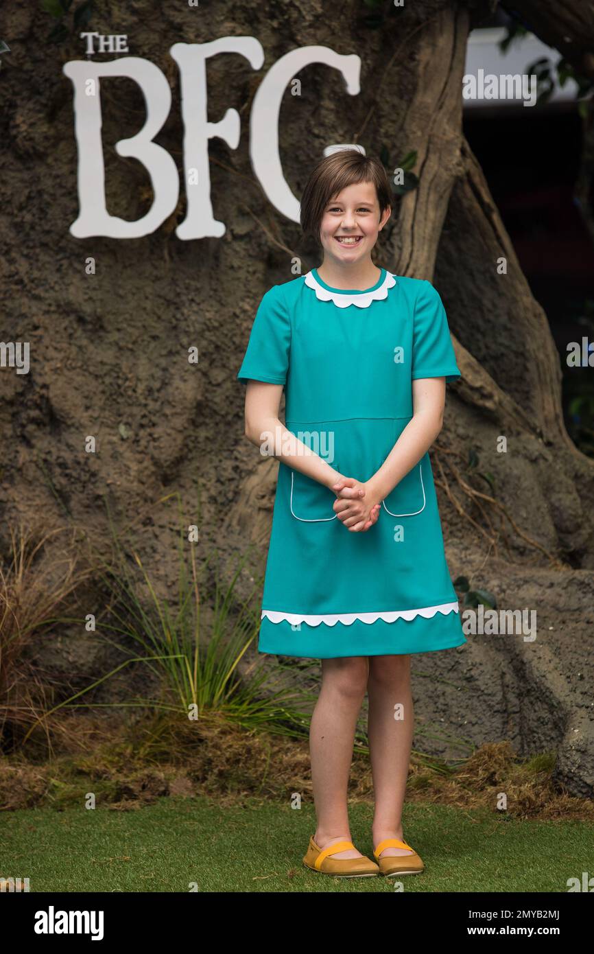 Actress Ruby Barnhill poses for photographers upon her arrival at the ...