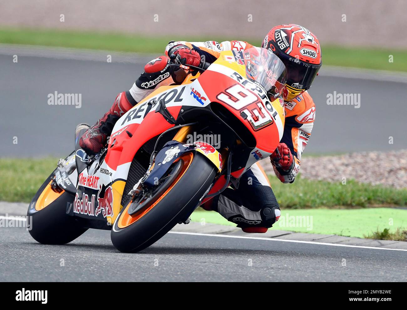 MotoGP driver Marc Marquez from Spain goes through a curve on the ...
