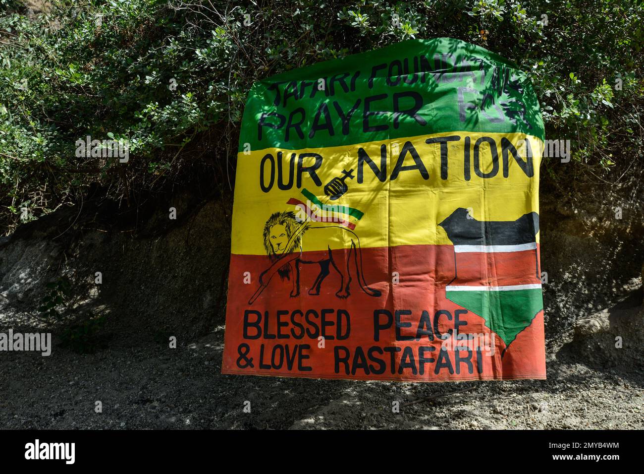 Rastafari flag hi-res stock photography and images - Alamy