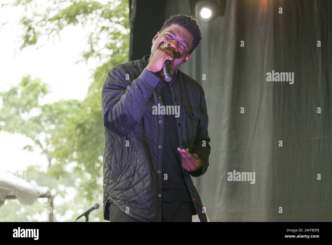 American hip hop recording artist Mick Jenkins seen at the 2016 ...