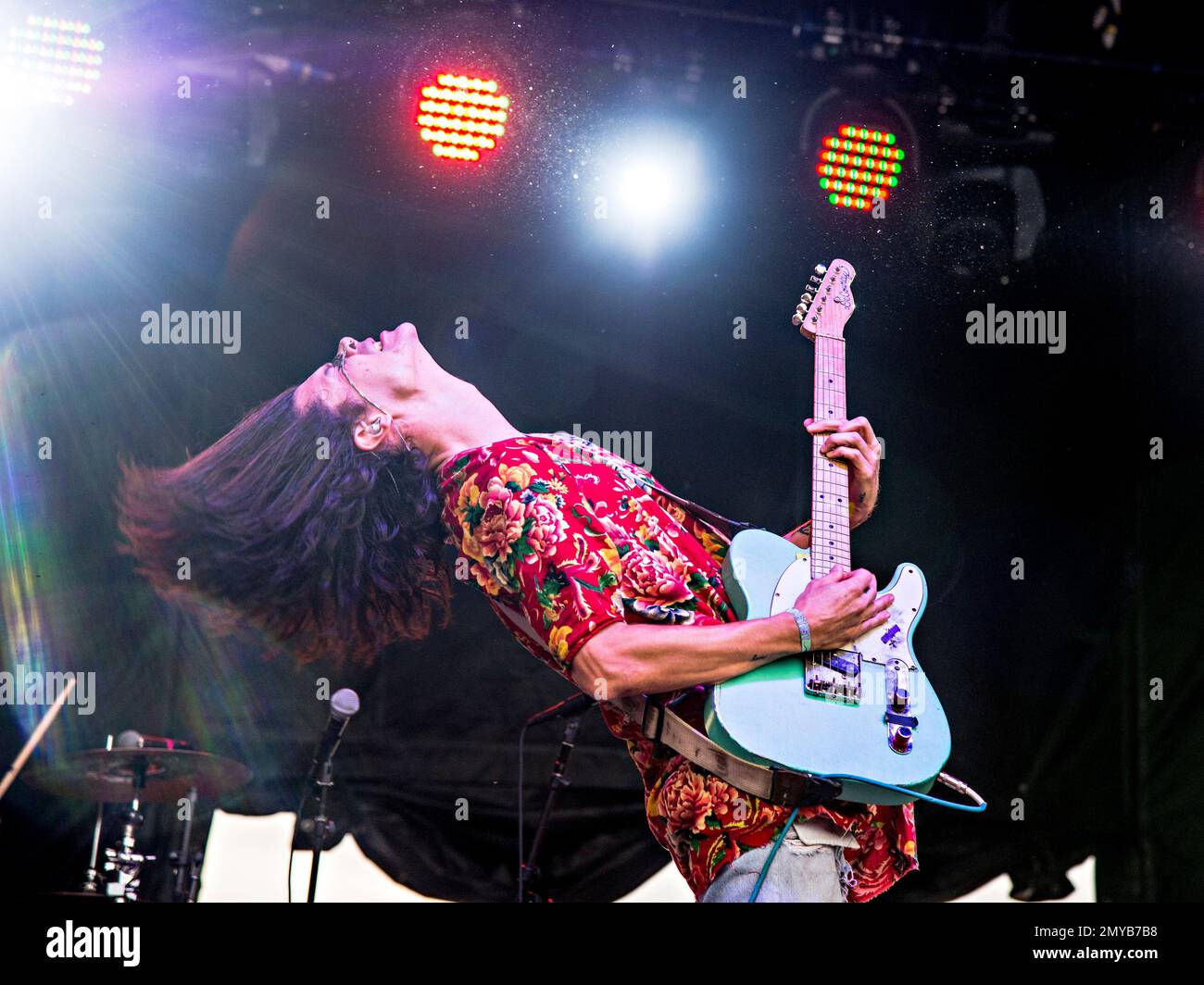 Christian Zucconi of Grouplove performs during day one of Forecastle ...