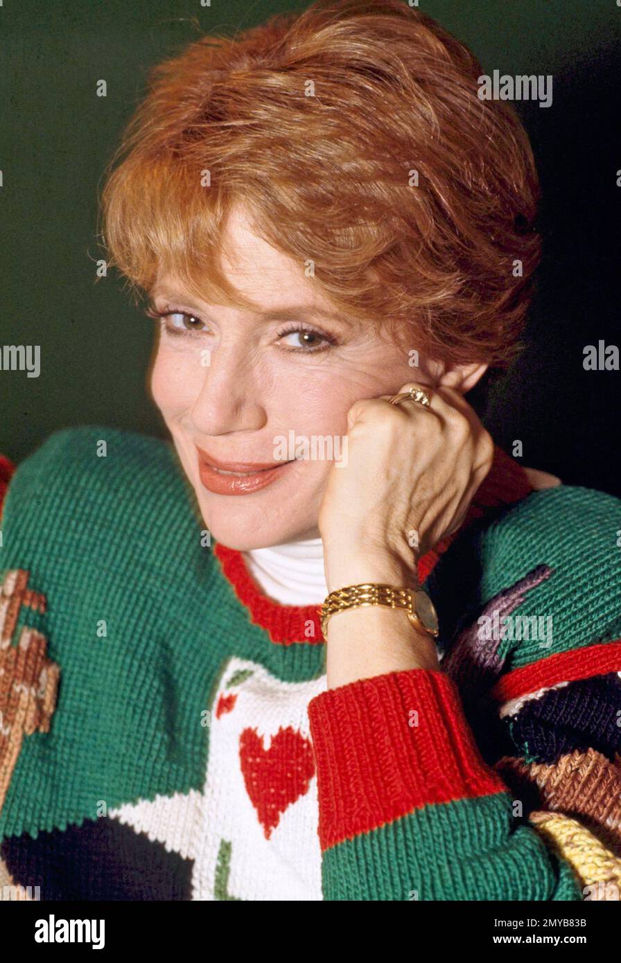 Actress Nancy Dussault, who plays the witch in the Stephen Sondheim ...