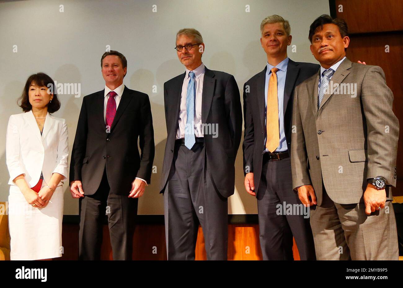 Japanese Prof. Mariko Kawano, left, of international law at Waseda ...