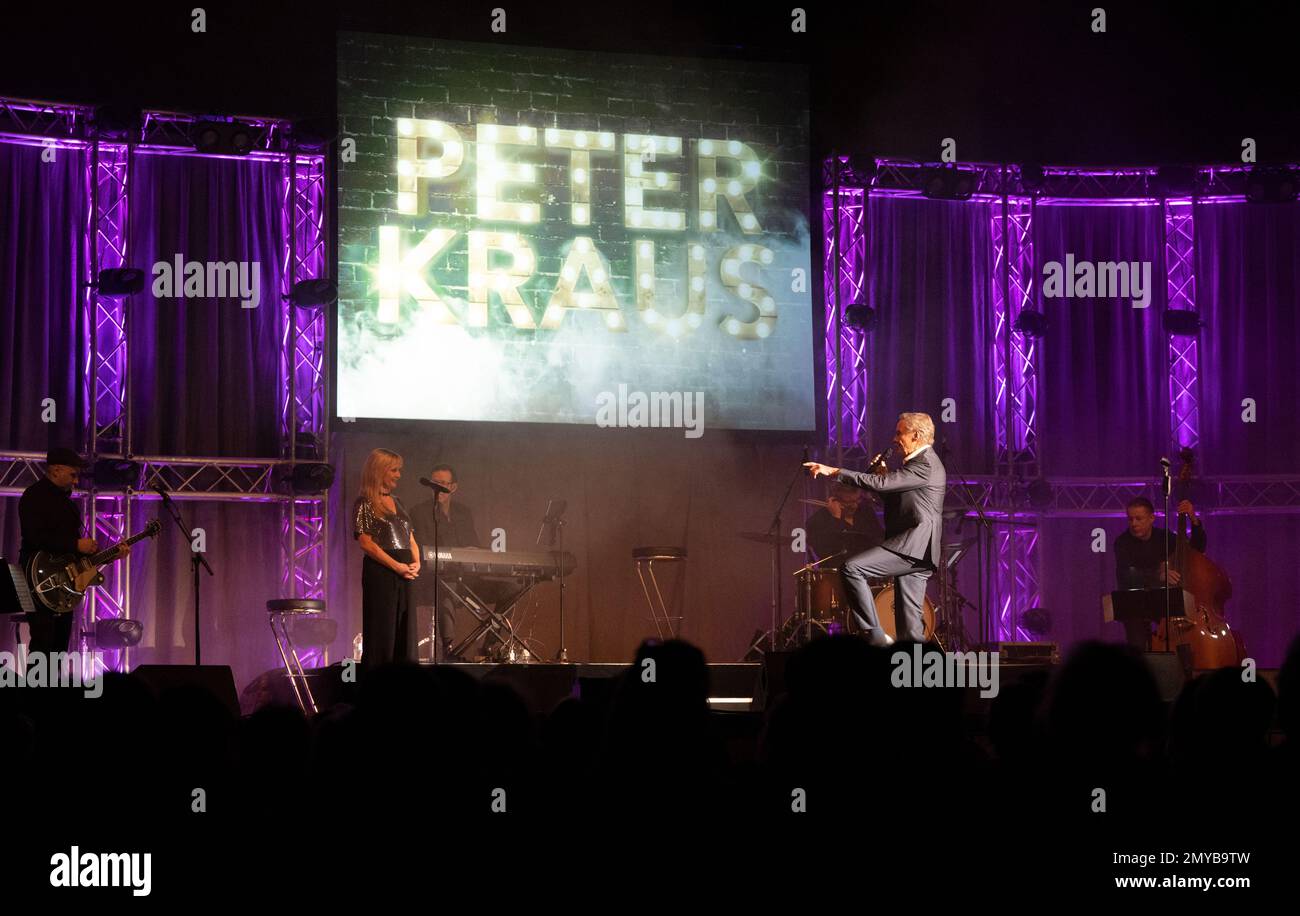 Stuttgart, Germany. 04th Feb, 2023. Peter Kraus is on stage at the start of his "Meine Hits ...