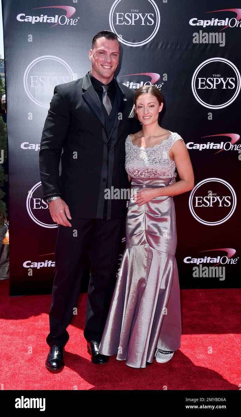 Colton Wasil, left, and Elizabeth Marks, paralympic swimmer and ...